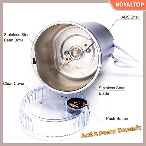 Kitchen Mini electric spice grain mill and coffee bean grinder set