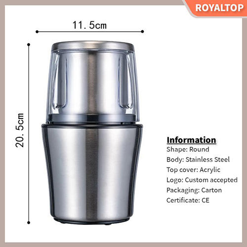 Kitchen Mini electric spice grain mill and coffee bean grinder set