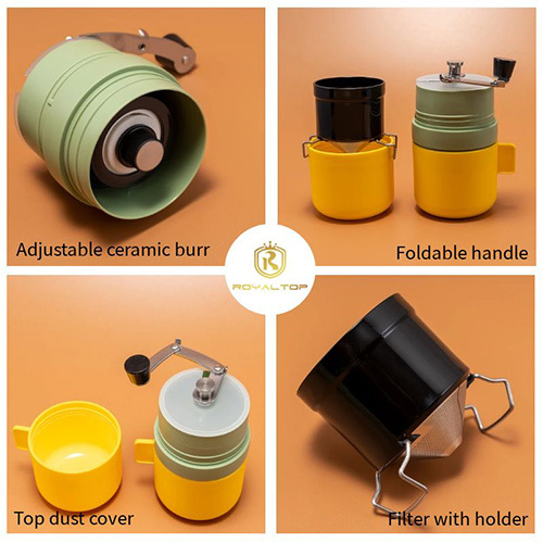 All-in-one portable coffee maker for travel and camping