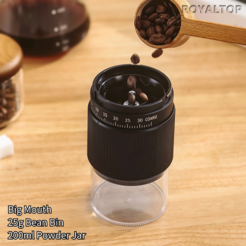 Easy Operation Manual Coffee Grinder with Adjustment Setting
