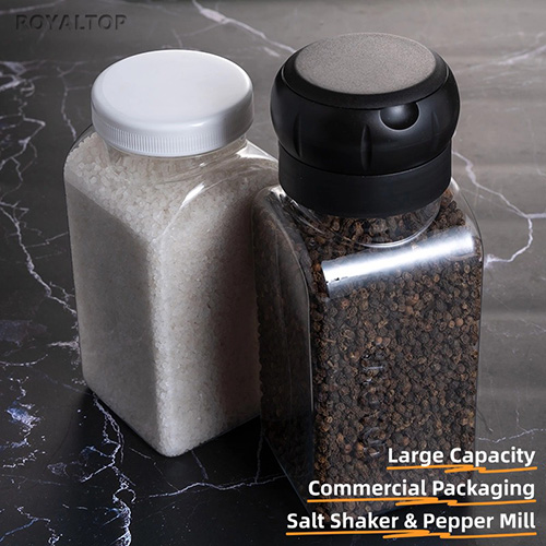 Manufacturer Square Plastic Salt & Pepper Mill