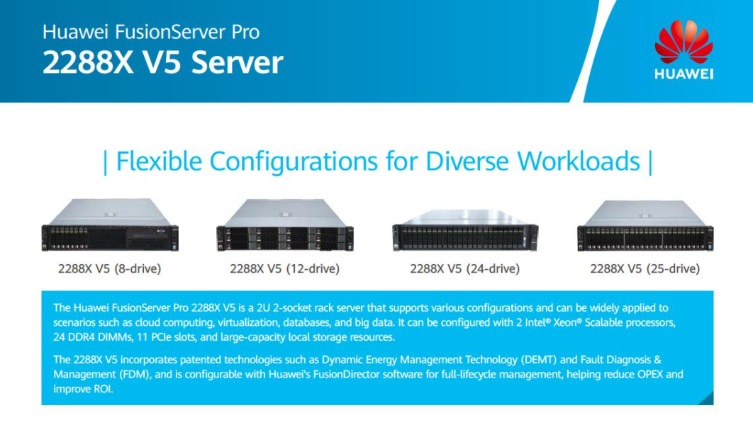 2288X V5 H22X-05-FX-S84AFC HUAWEI 2288XV5 server 12*3.5 "disk ...