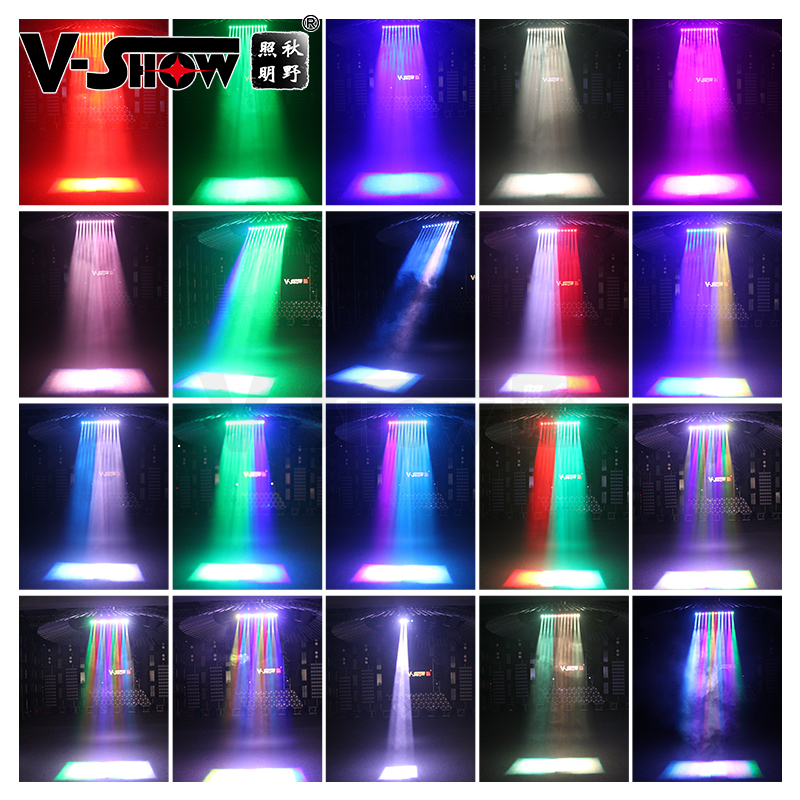 V-show LED bar stage Light 2pcs 12 x 40W high power RGBW LED zoom ...
