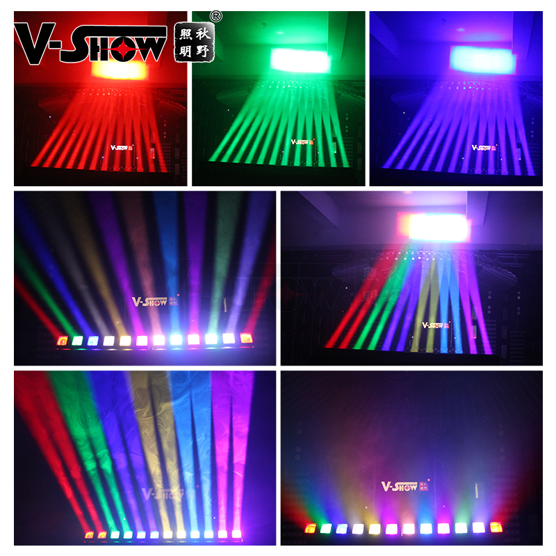 V-show LED bar stage Light 2pcs 12 x 40W high power RGBW LED zoom ...