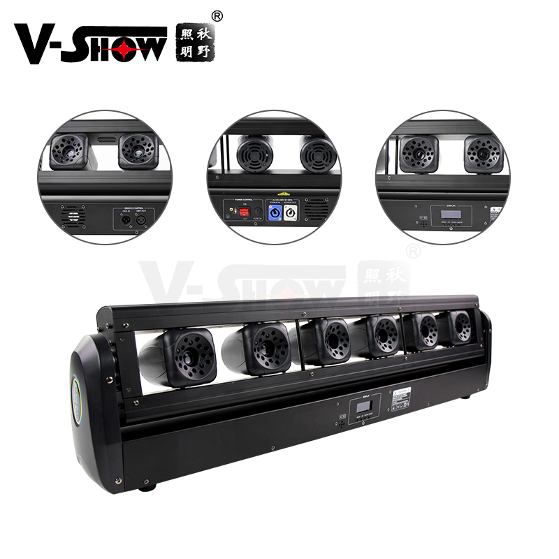 V-Show High Quality RGB Laser Moving Head 6 Beam Club Laser Lights Bar