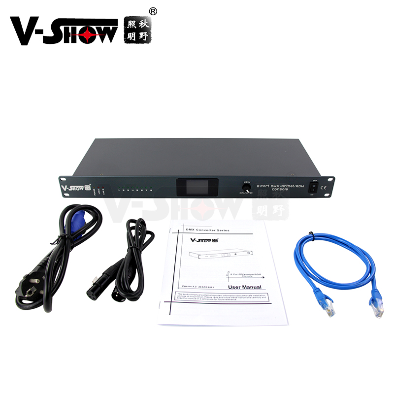 USA Storehouse V-Show New upgrade 8 ports dmx artnet RDM Console