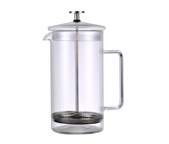 Heat-resistant Borosilicate Glass Coffee Maker with Colored Handle