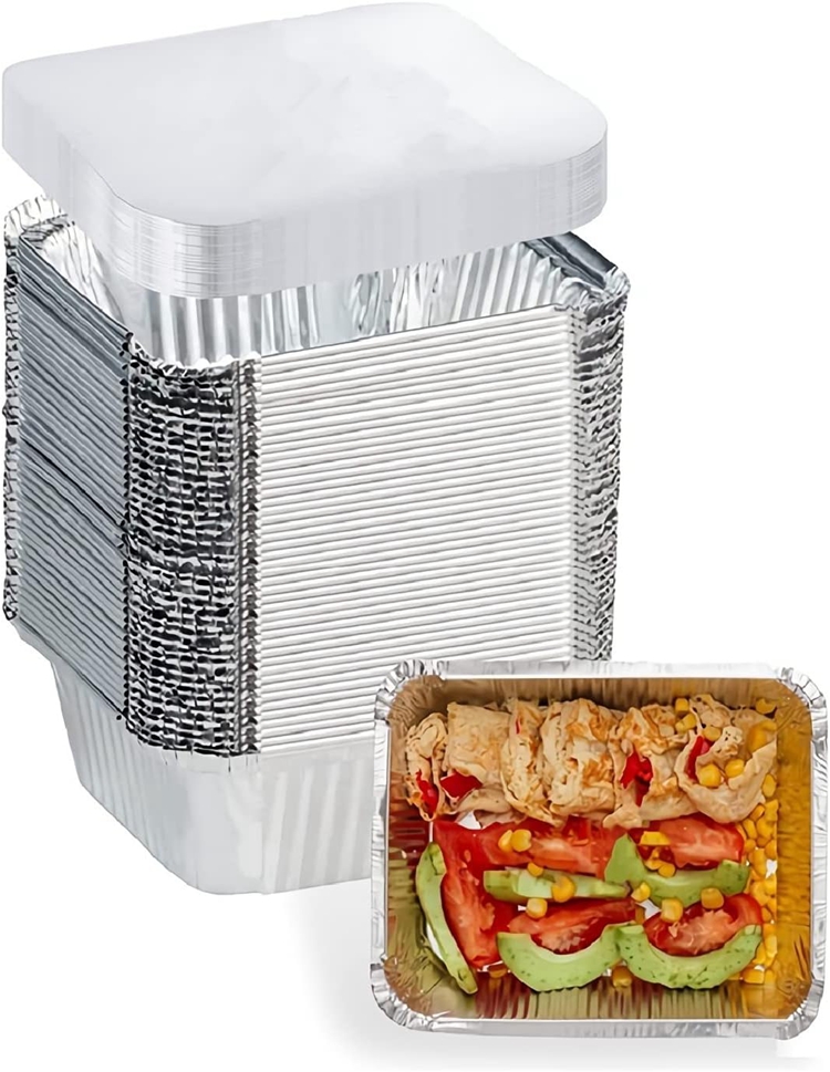 Aluminum Containers with Lids, Freezer Tins, Disposable Baking Pans for ...