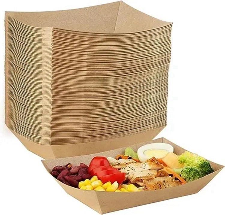 Disposable Recyclable Take Out Food Serving Boats Baskets Trays