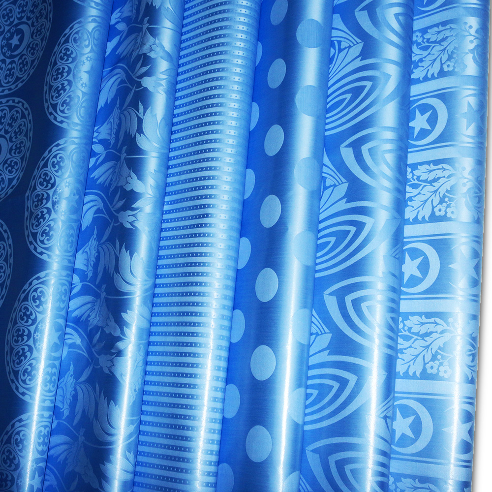 Mauritania Classic Designs Blue Color Shadda Fabric Damask Original ...