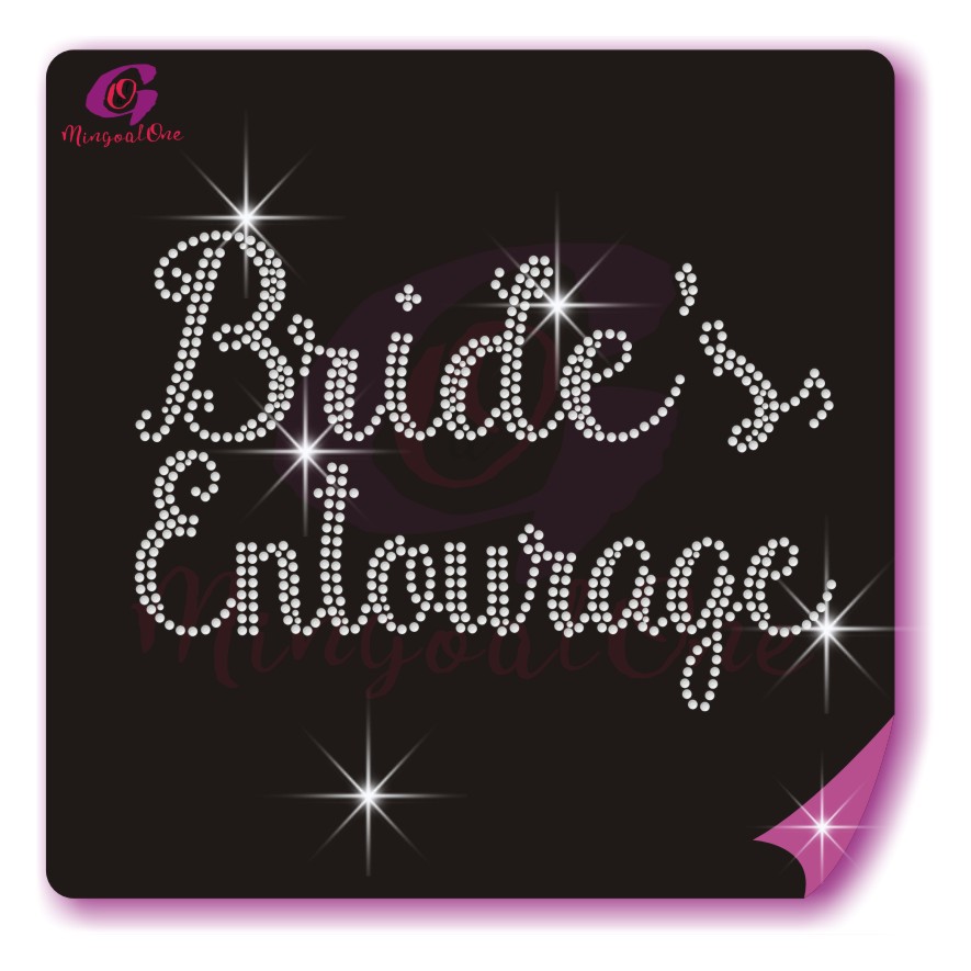 Bow Strips rhinestone transfer