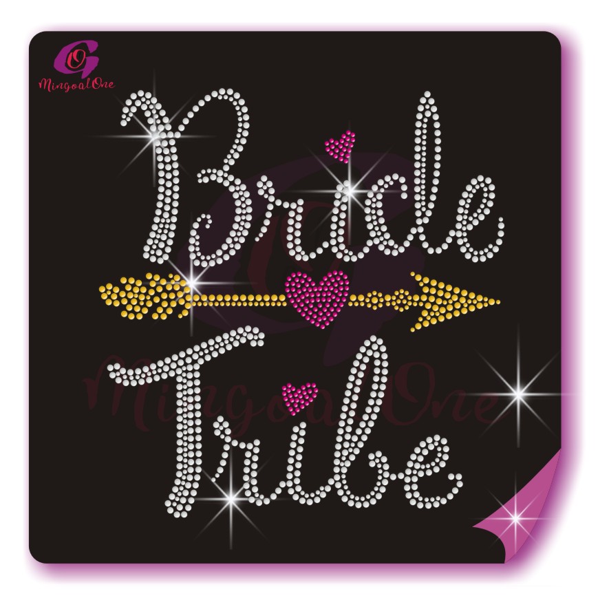 Bow Strips rhinestone transfer