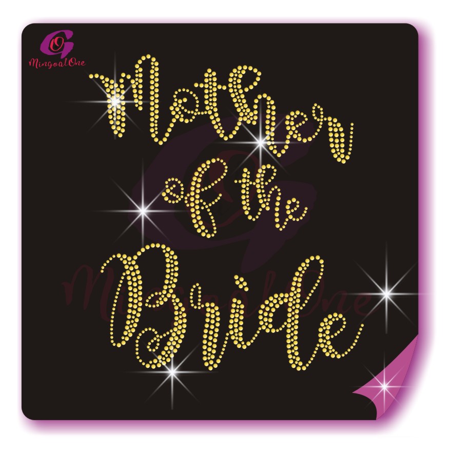 Bow Strips rhinestone transfer