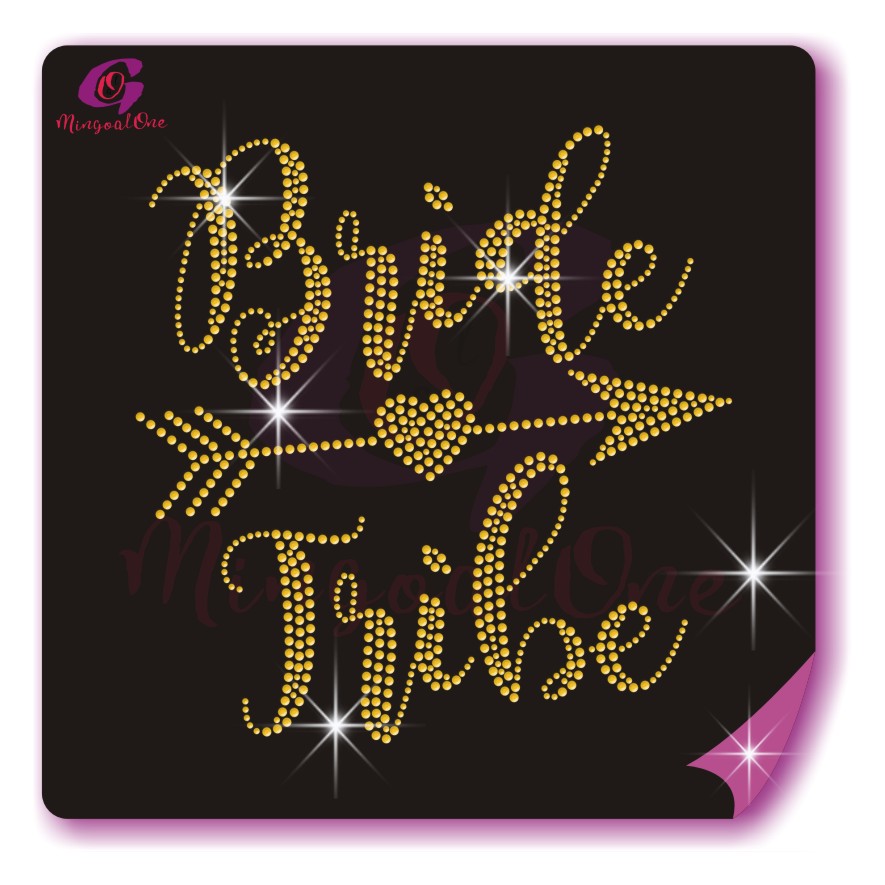 Bow Strips rhinestone transfer