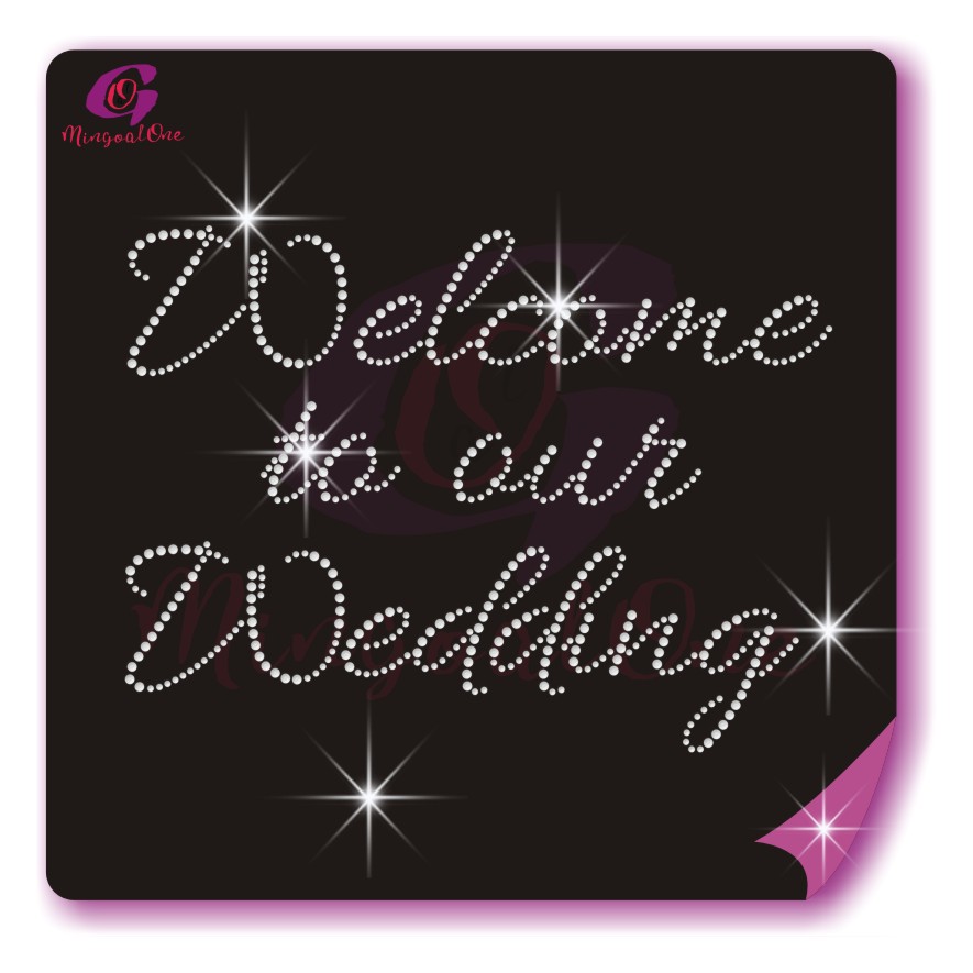 Bow Strips rhinestone transfer