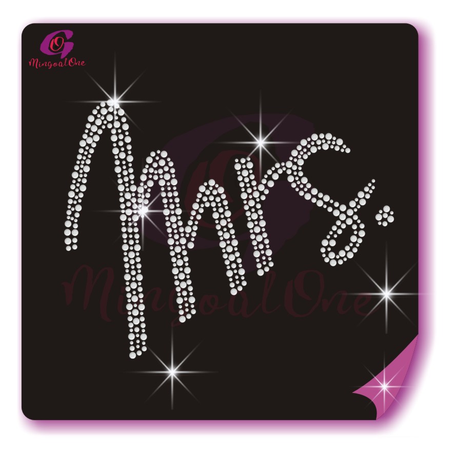 Bow Strips rhinestone transfer