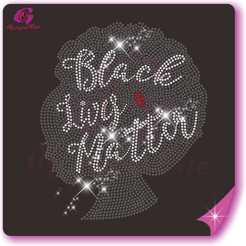 Black lives matter rhinestone transfer