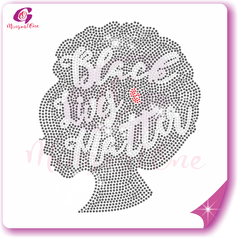 Black lives matter rhinestone transfer