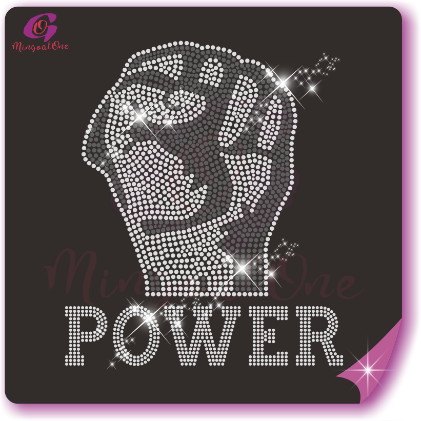 Black lives matter rhinestone transfer