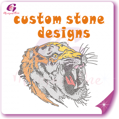 Mingoalone rhinestone hotfix Transfer Iron on heat press transfer