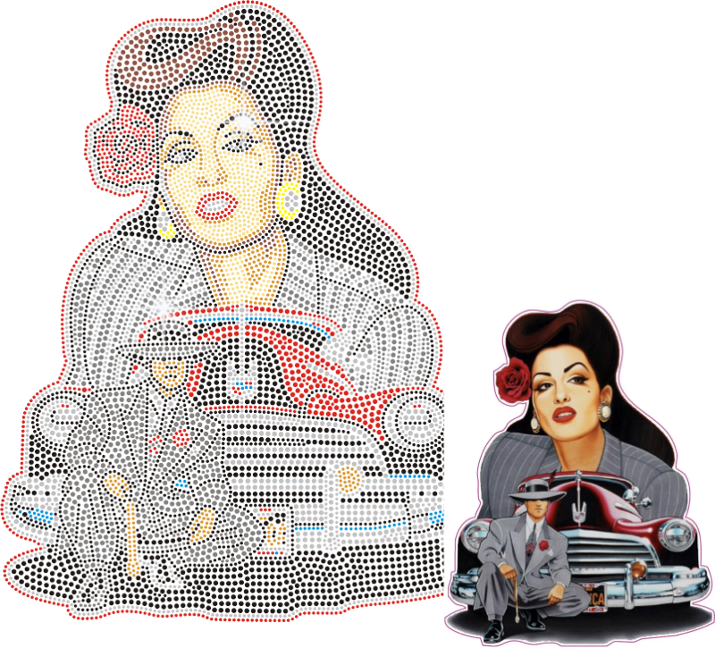 How to request custom rhinestone transfer designs