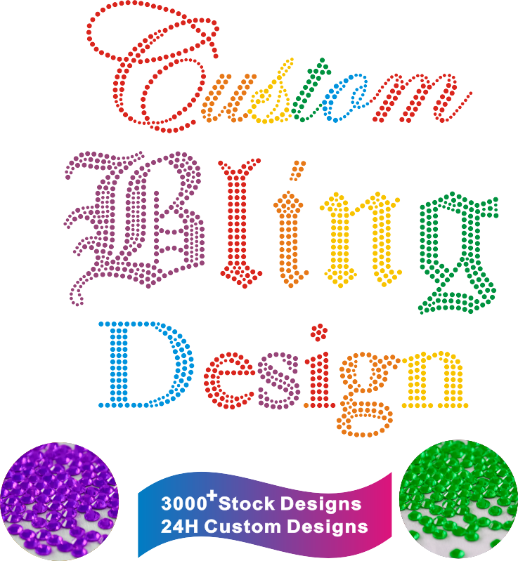 How to request custom rhinestone transfer designs