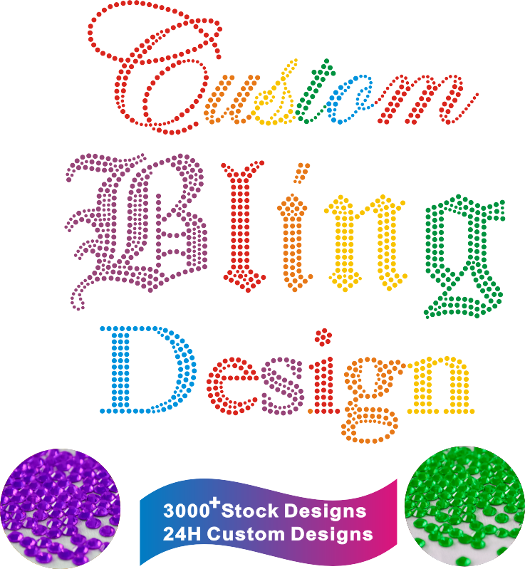 How to request custom rhinestone transfer designs