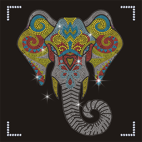 Custom Animal Design Pet Heat Transfer Hotfix Rhinestone Template ...