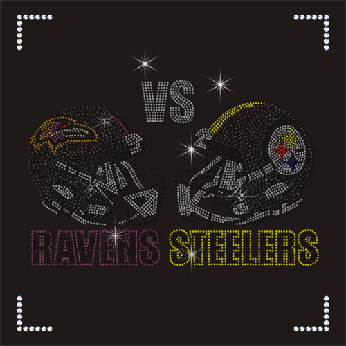 High Quality No Falling off Hotfix Design Sports Team Logo Rhinestone ...