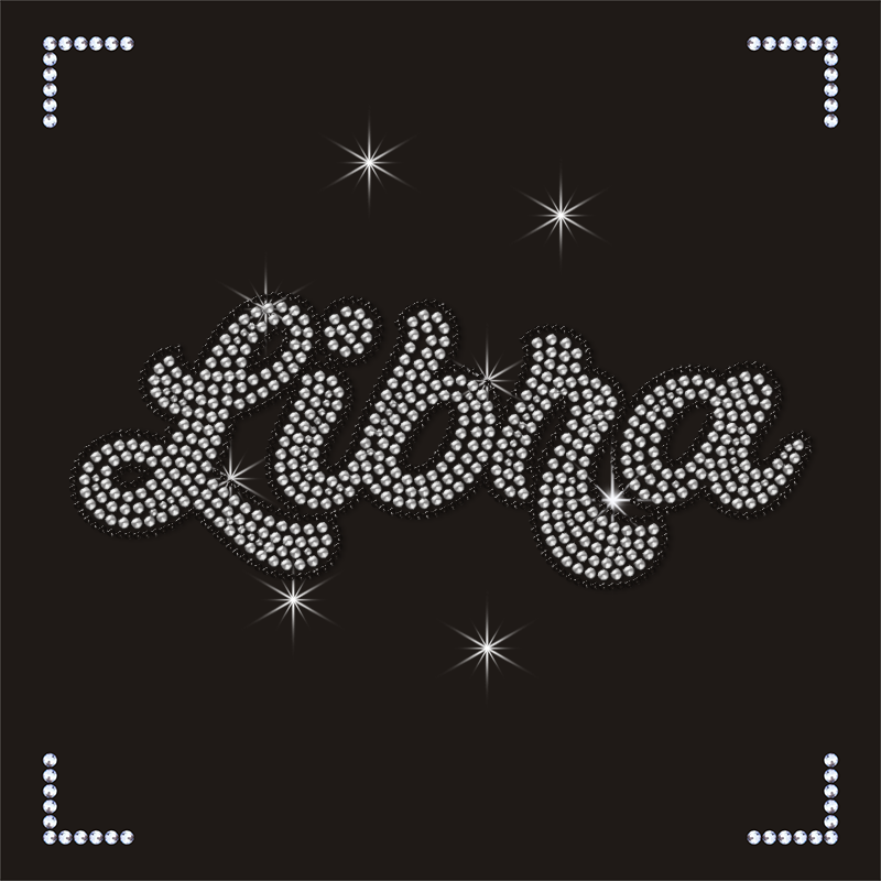 Custom Twelve Constellations Libra Design Rhinestone Transfers