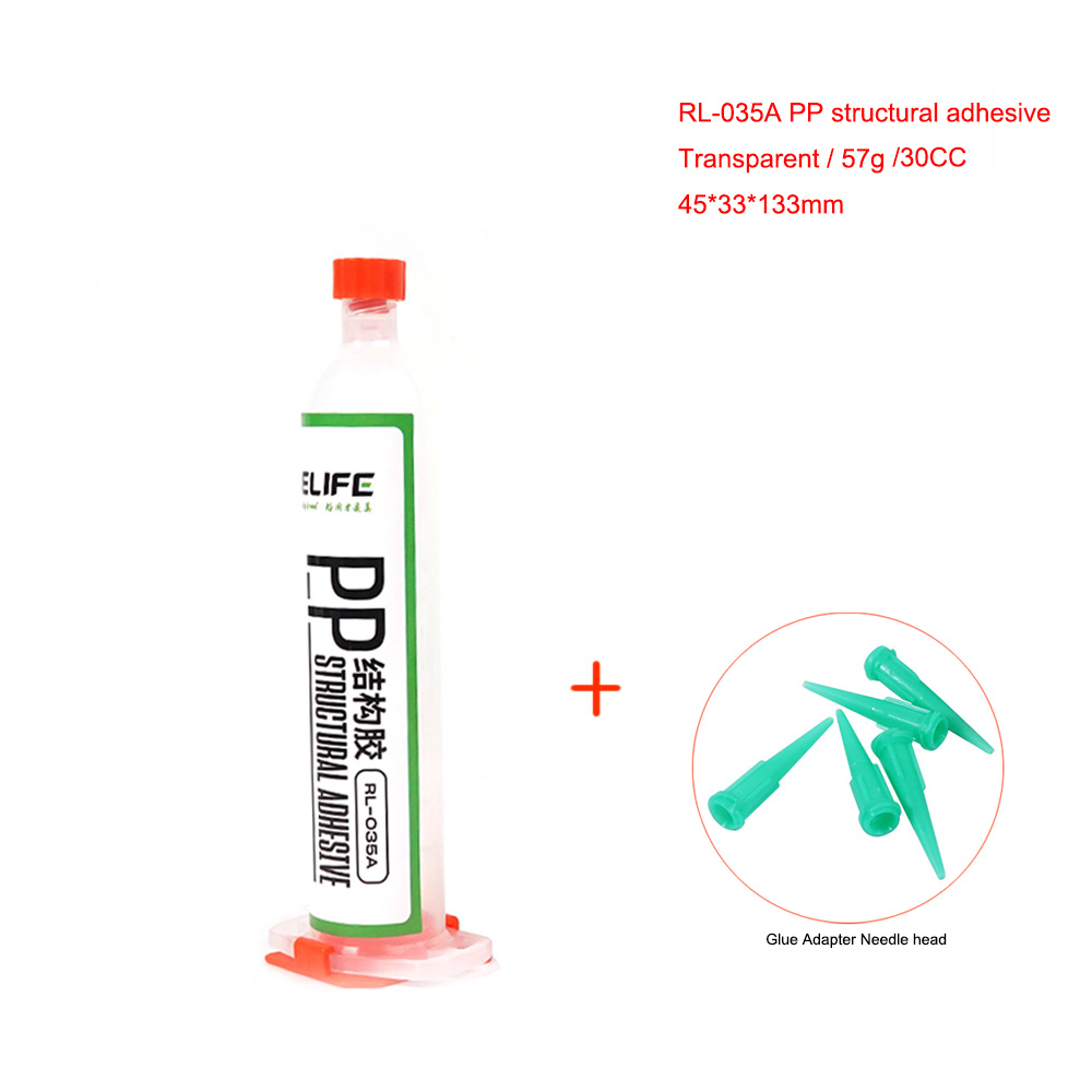 RELIFE RL-062 Glue Gun 30CC Black Transparent RL-035A PP Structural Adhesive for iPhone Samsung ...