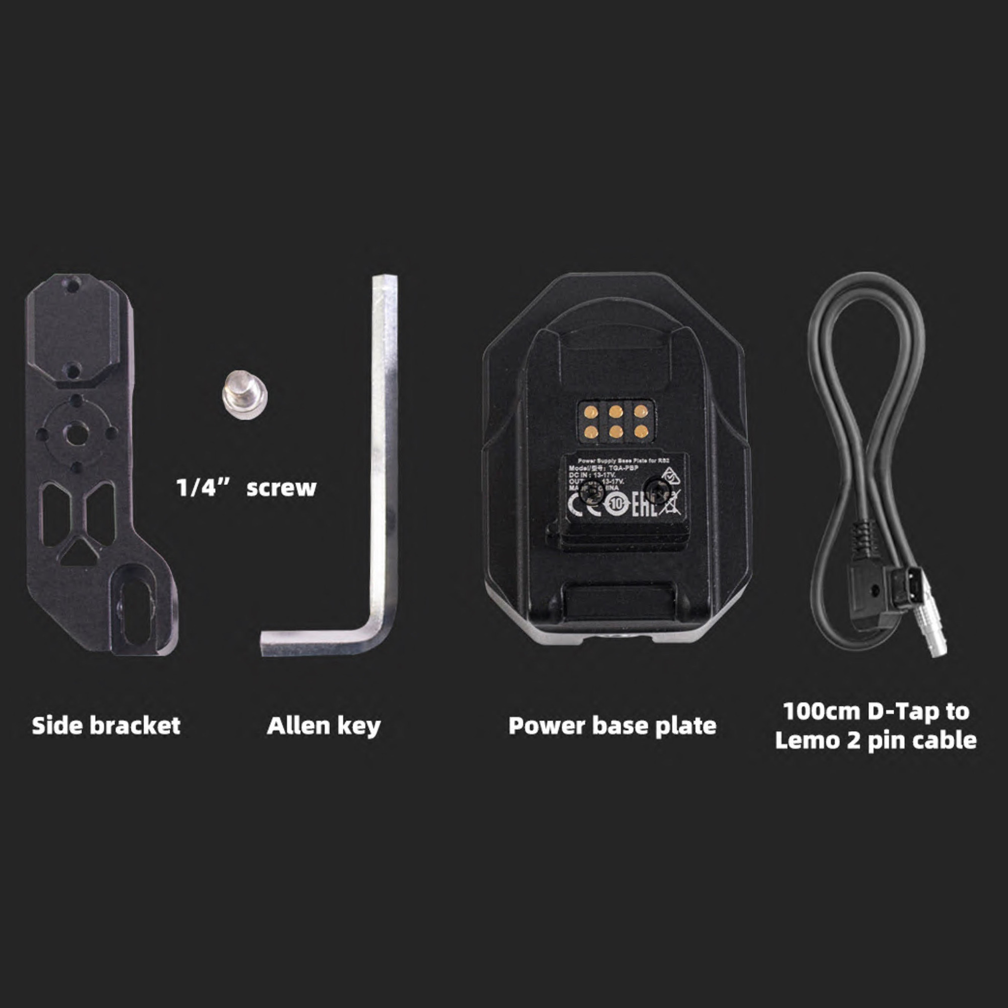Power Supply Base Plate with D-Tap Power Output for DJI RS2 RS3 RS3PRO ...