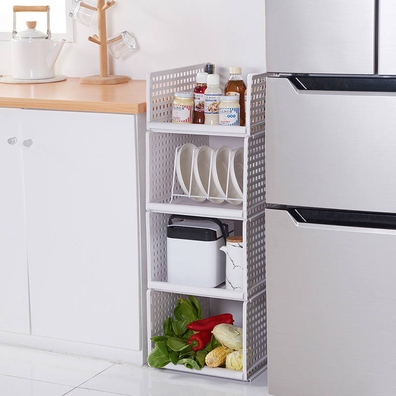 Drawer wardrobe storage frame multi-functional multi-layer stackable combination storage basket ...