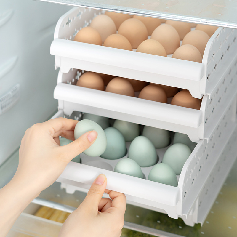 Kitchen 16 grid egg box refrigerator egg duck egg fresh storage box ...
