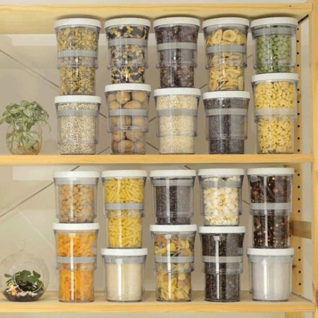 Adjustable Container Pressable Storage Tank Vacuum Retractable Storage ...