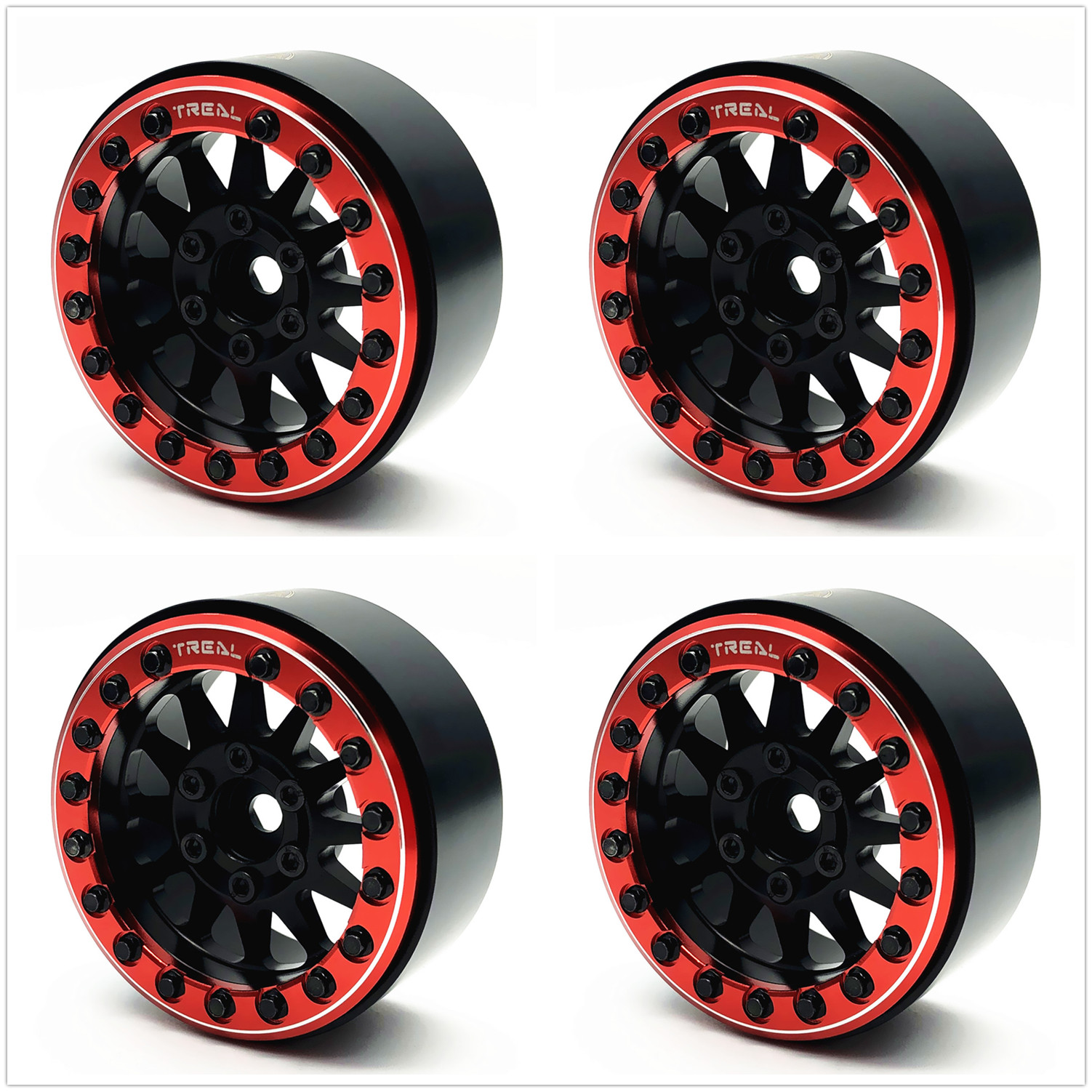 Treal 1.9 beadlock wheels (4P-Set) Alloy Crawler Wheels for 1:10 RC Scale
