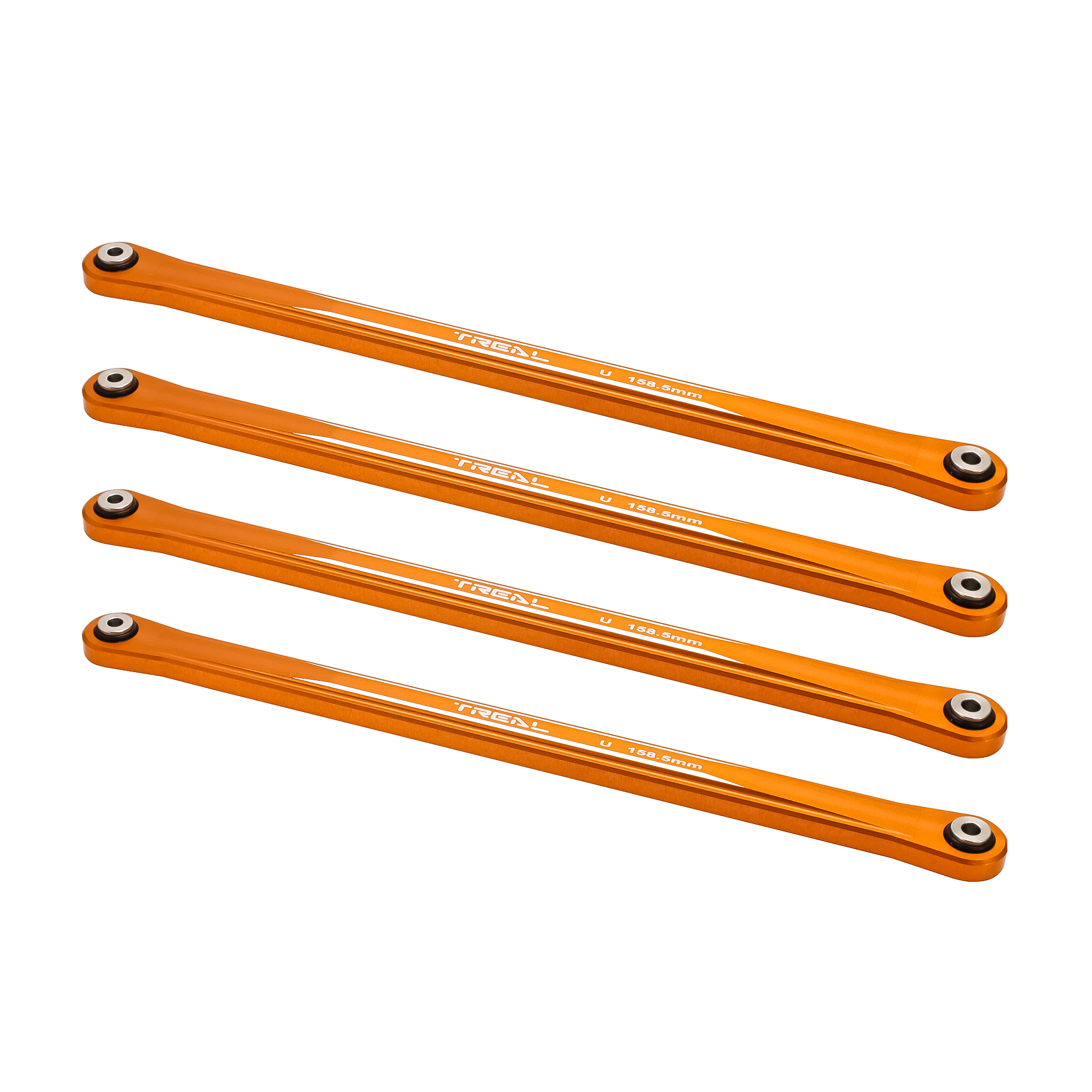 TREAL Aluminum 7075 Upper Links (4) 158.5mm for Losi LMT 4WD Solid Axle ...