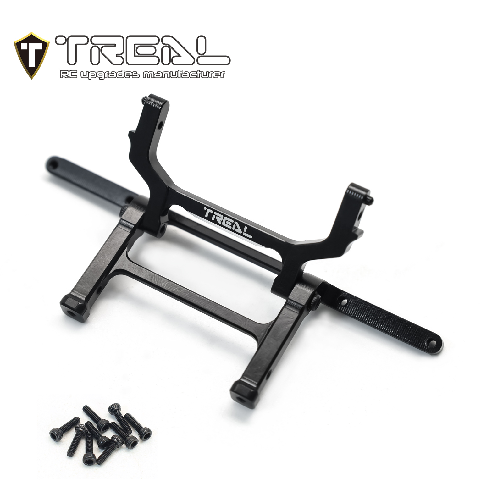 TREAL Aluminum 7075 Rear Bumper Mount & Rear Body Post Mount for Axial ...