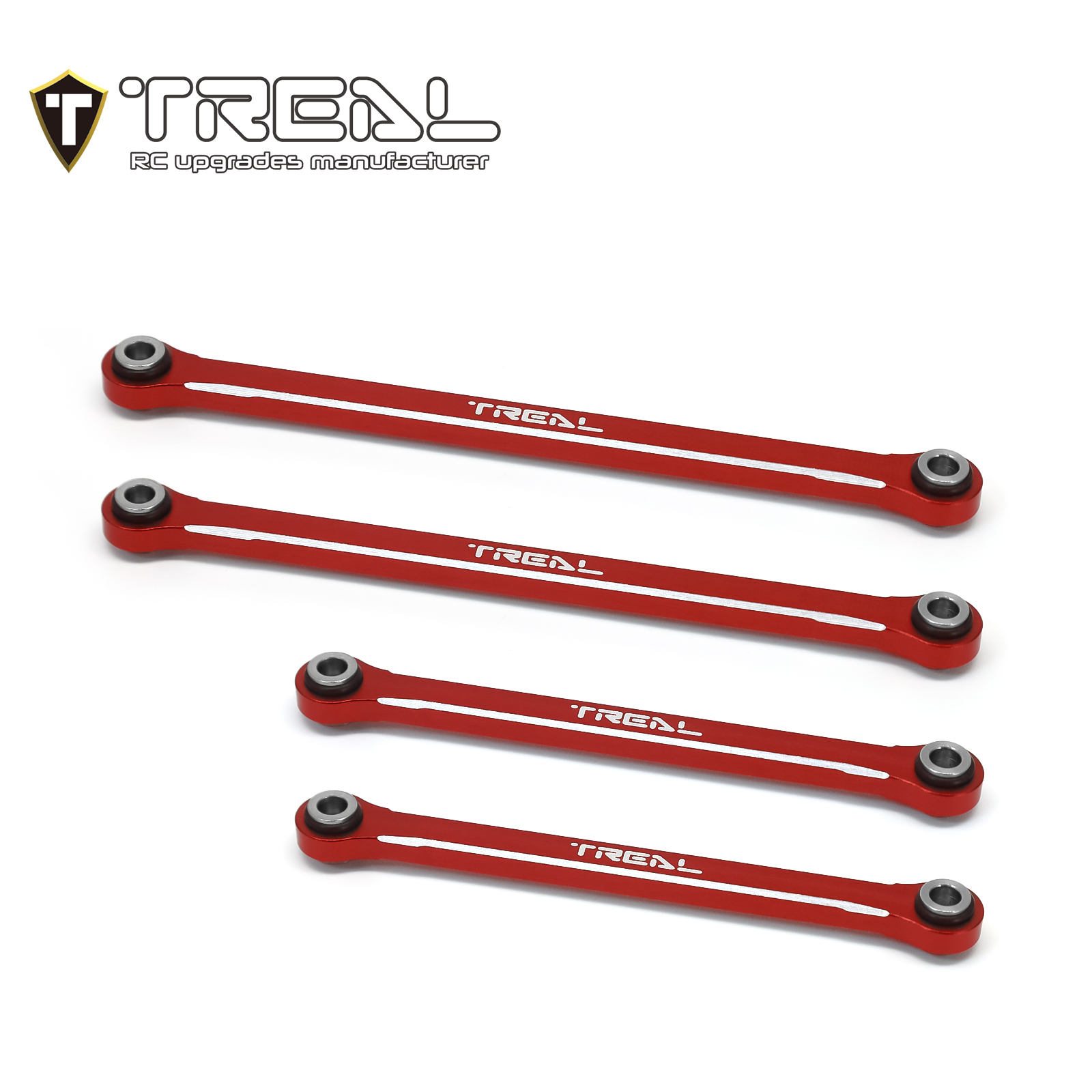TREAL TRX4M Lower Links Set (4pcs) Aluminum 7075 Lower Chassis 4-Links ...