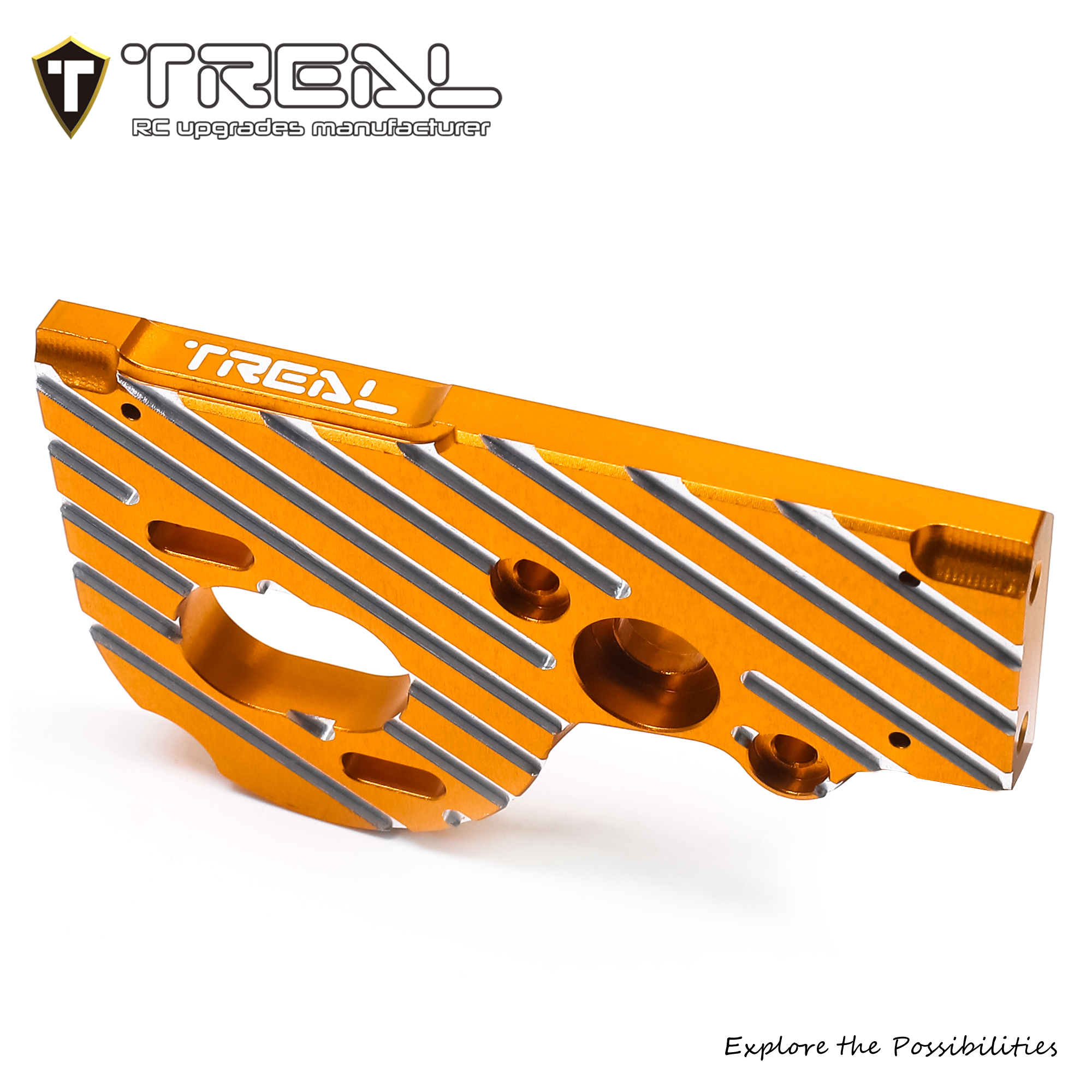 TREAL SCX10 Pro Motor Mount Plate Aluminum 7075 Upgrades for 1/10 SCX10 ...