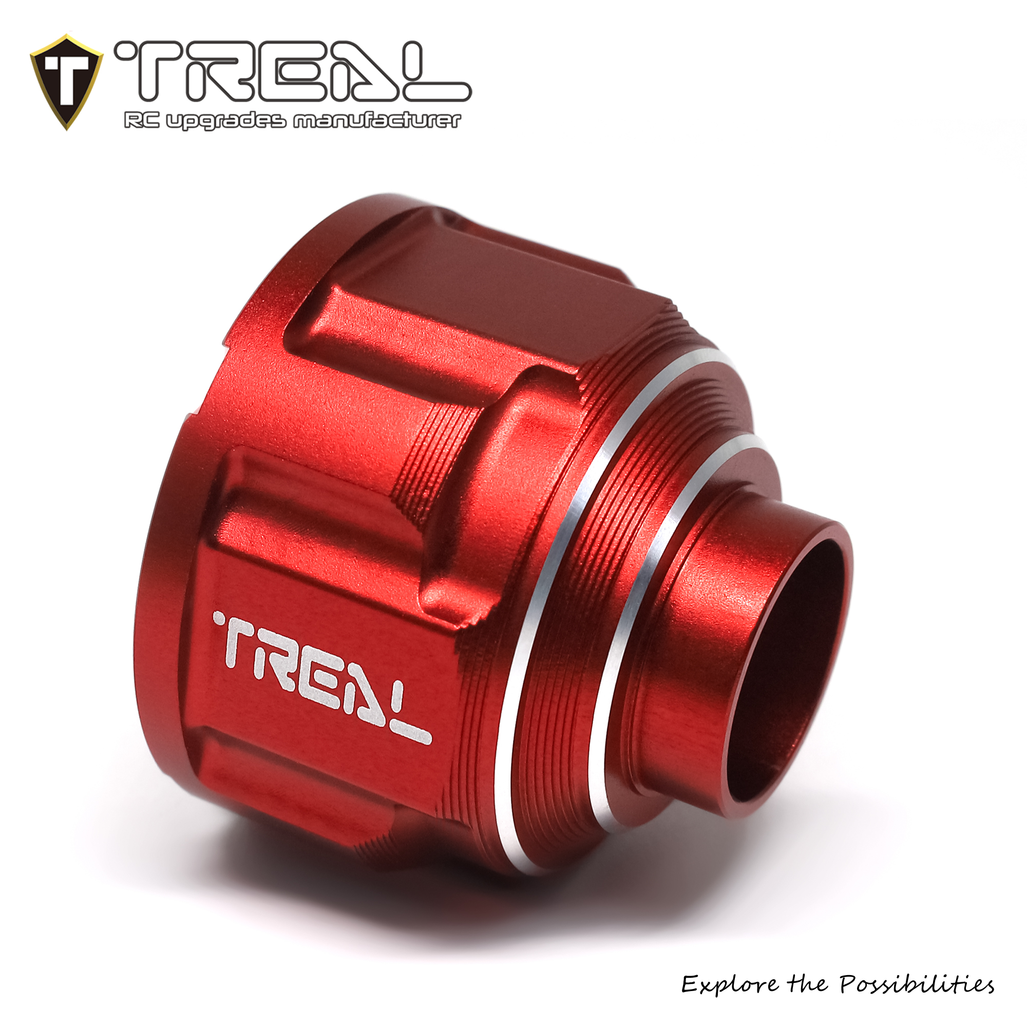 TREAL Aluminum 7075 Front & Rear Diff Housing Case CNC Machined ...