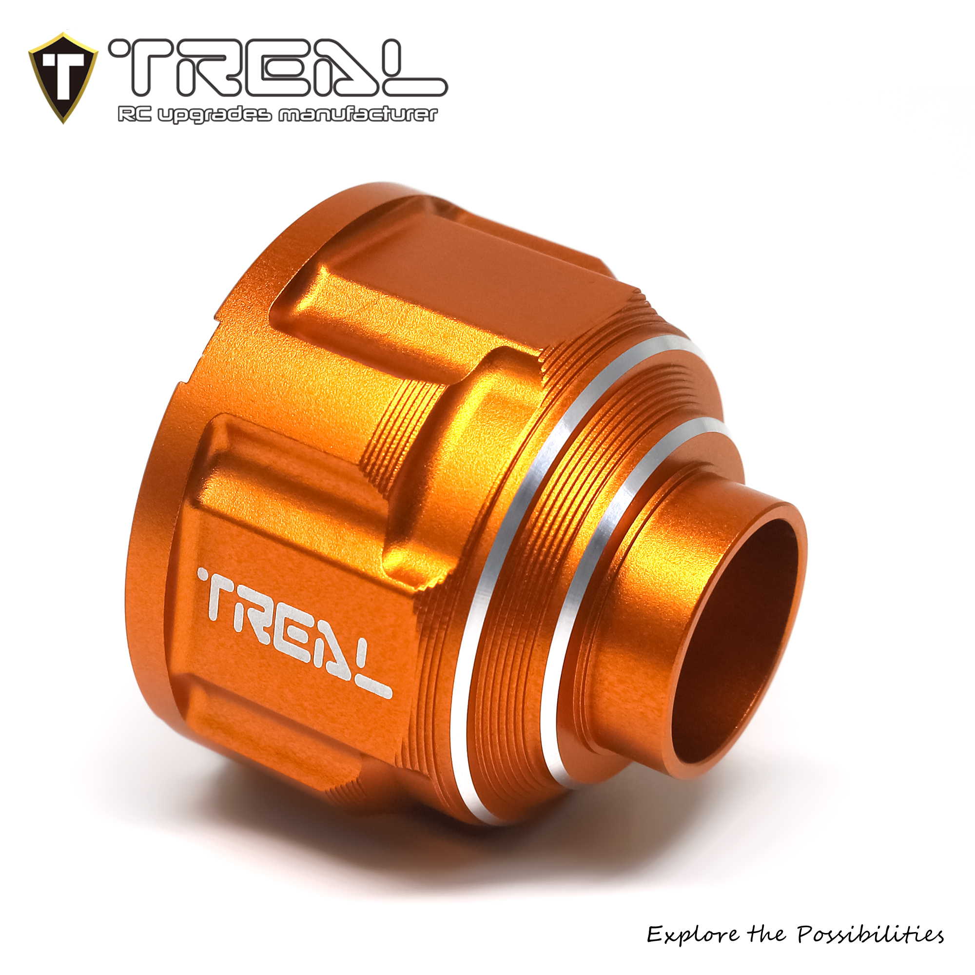 TREAL Aluminum 7075 Front & Rear Diff Housing Case CNC Machined ...