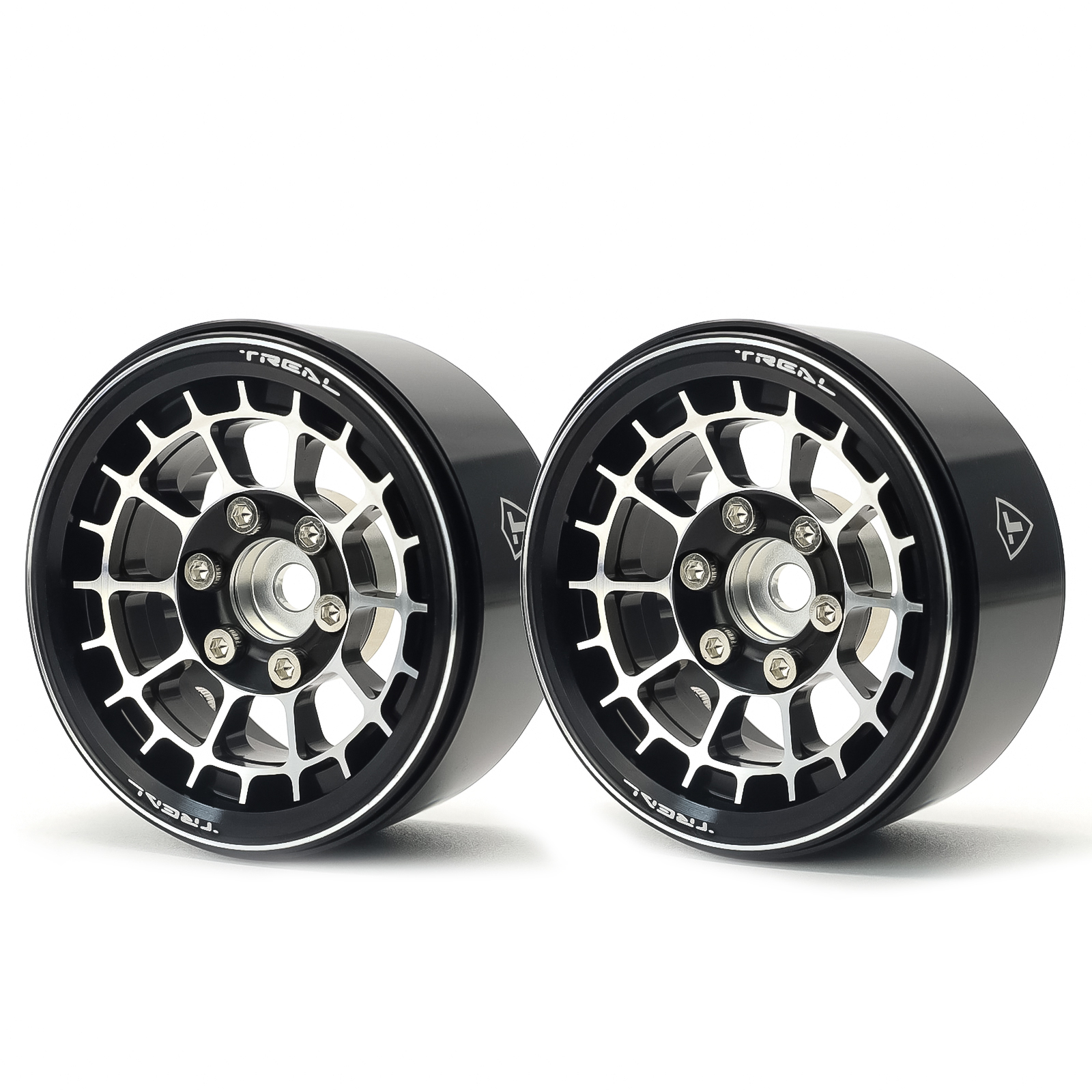 TREAL 1.9 Wheels Beadlock Wheel Rims(2) for 1:10 RC Crawler Type A