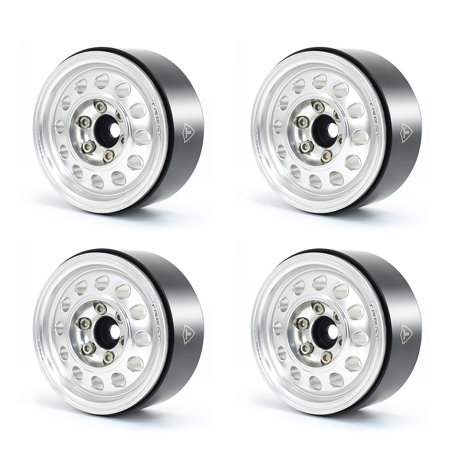 TREAL 1.9" Beadlock Wagon Wheels for 1/10 RC Crawler - rc rock crawler ...
