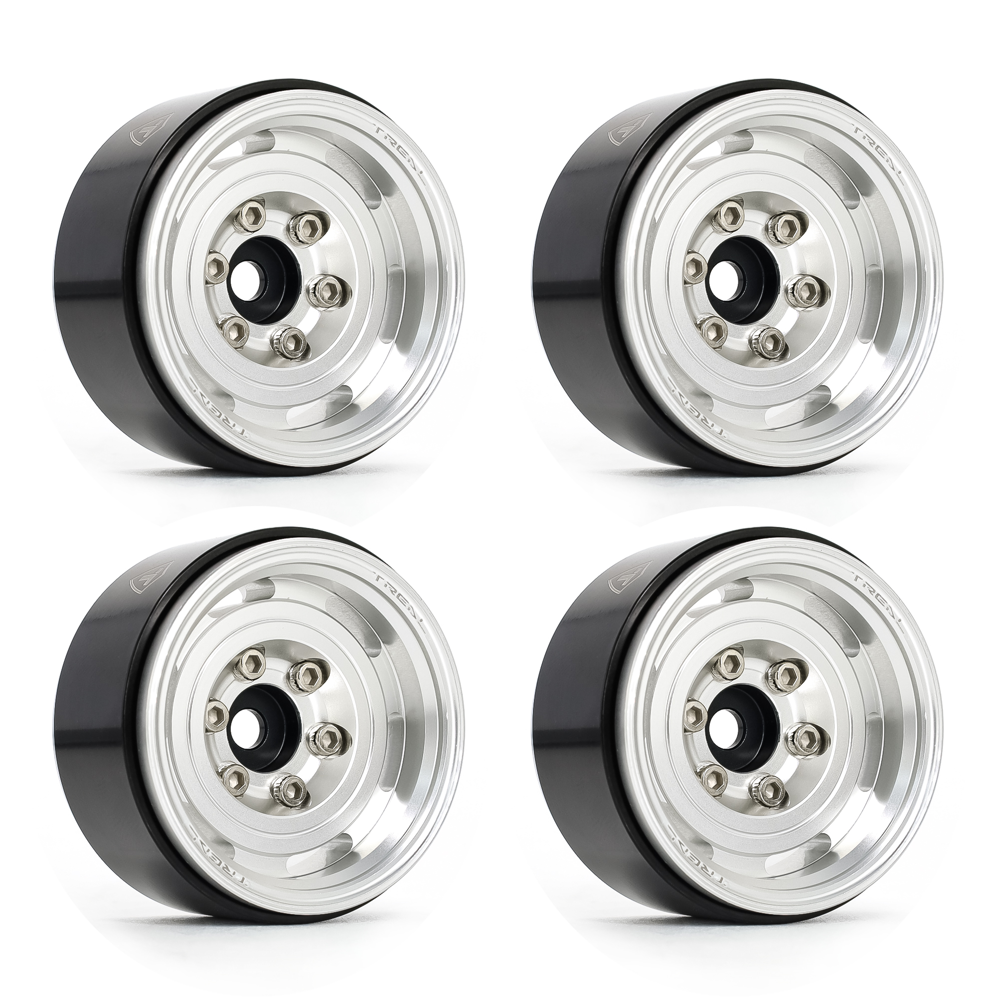 TREAL 1.55'' Beadlock Wheels (4P) Aluminum CNC Classic Wagon Vintage ...
