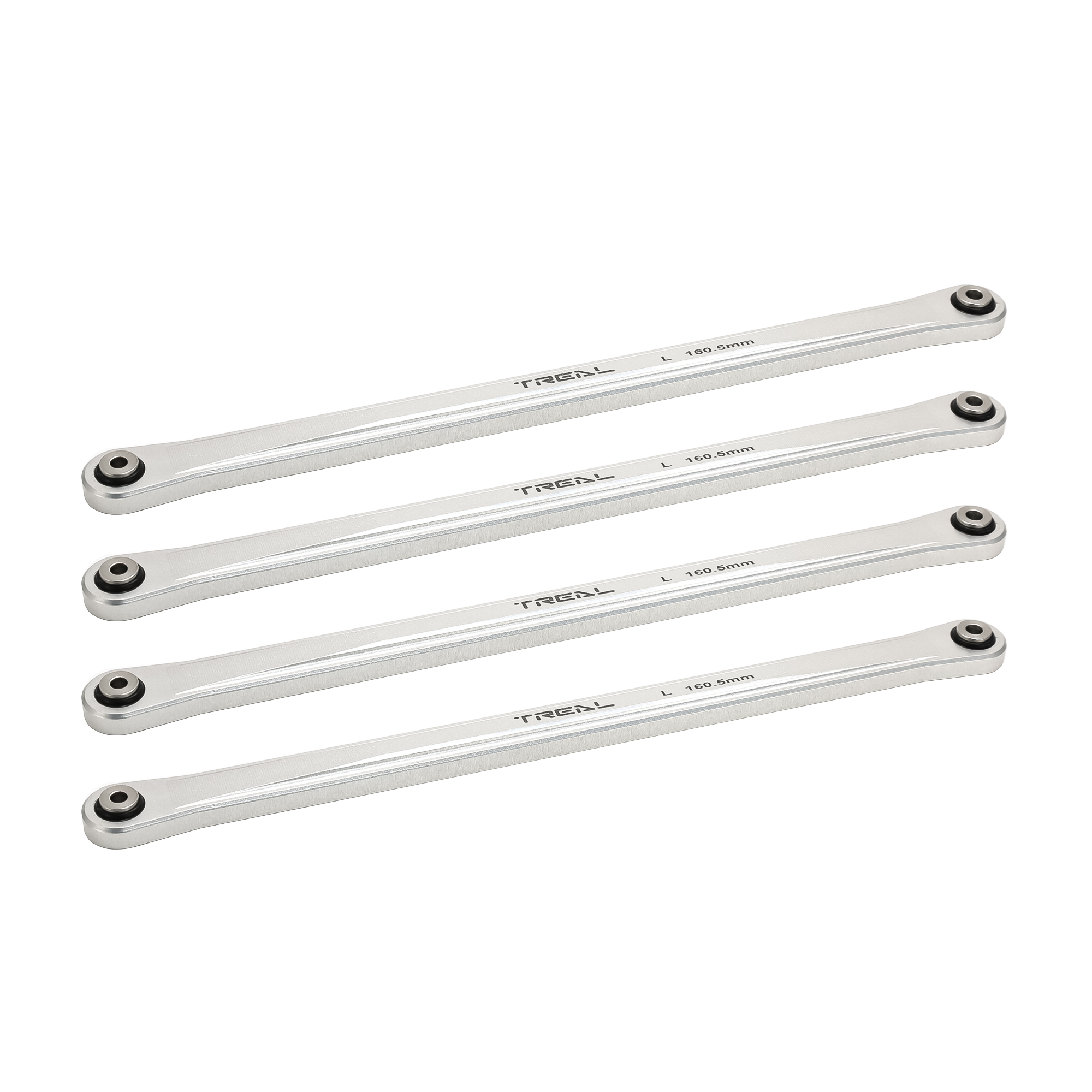 TREAL Aluminum 7075 Lower 4-Link Bar Set, 160.5mm for Losi LMT 4WD ...