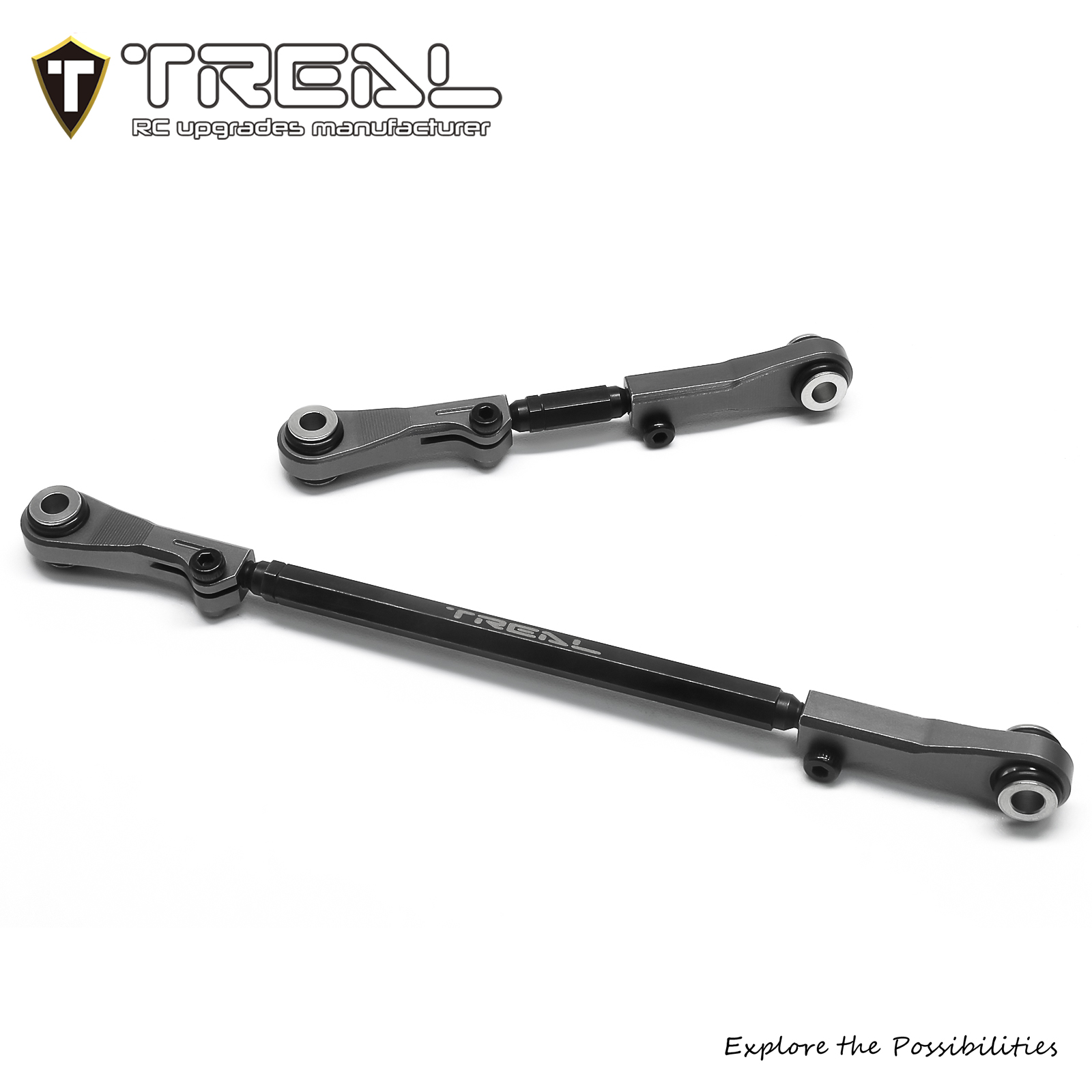 TREAL UTB18 Capra Adjustable Steering Links Tie-Rod Linkages Set (2pcs)