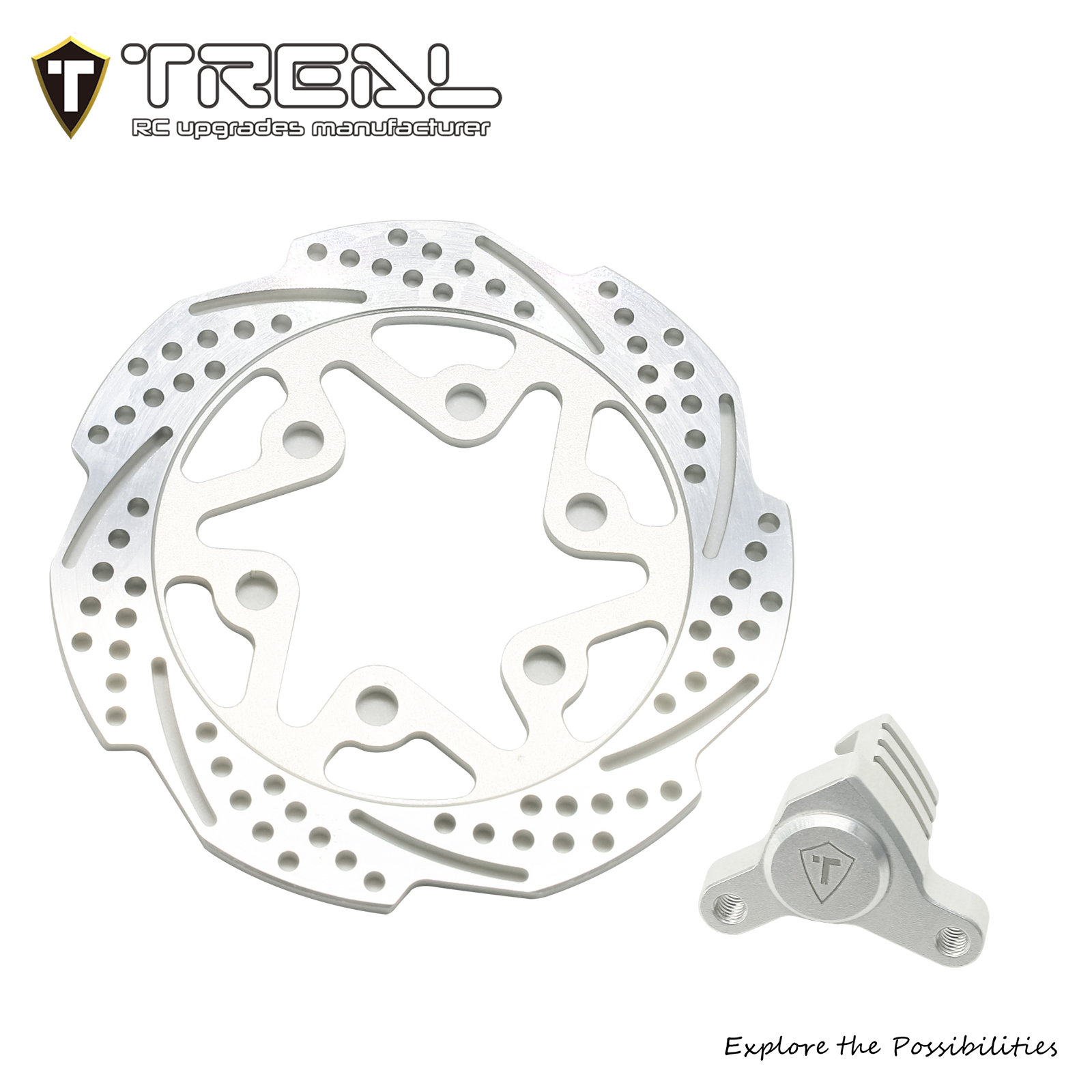 TREAL Aluminum 7075 Rear Brake Disc Caliper for Losi Motorcycle Promoto ...