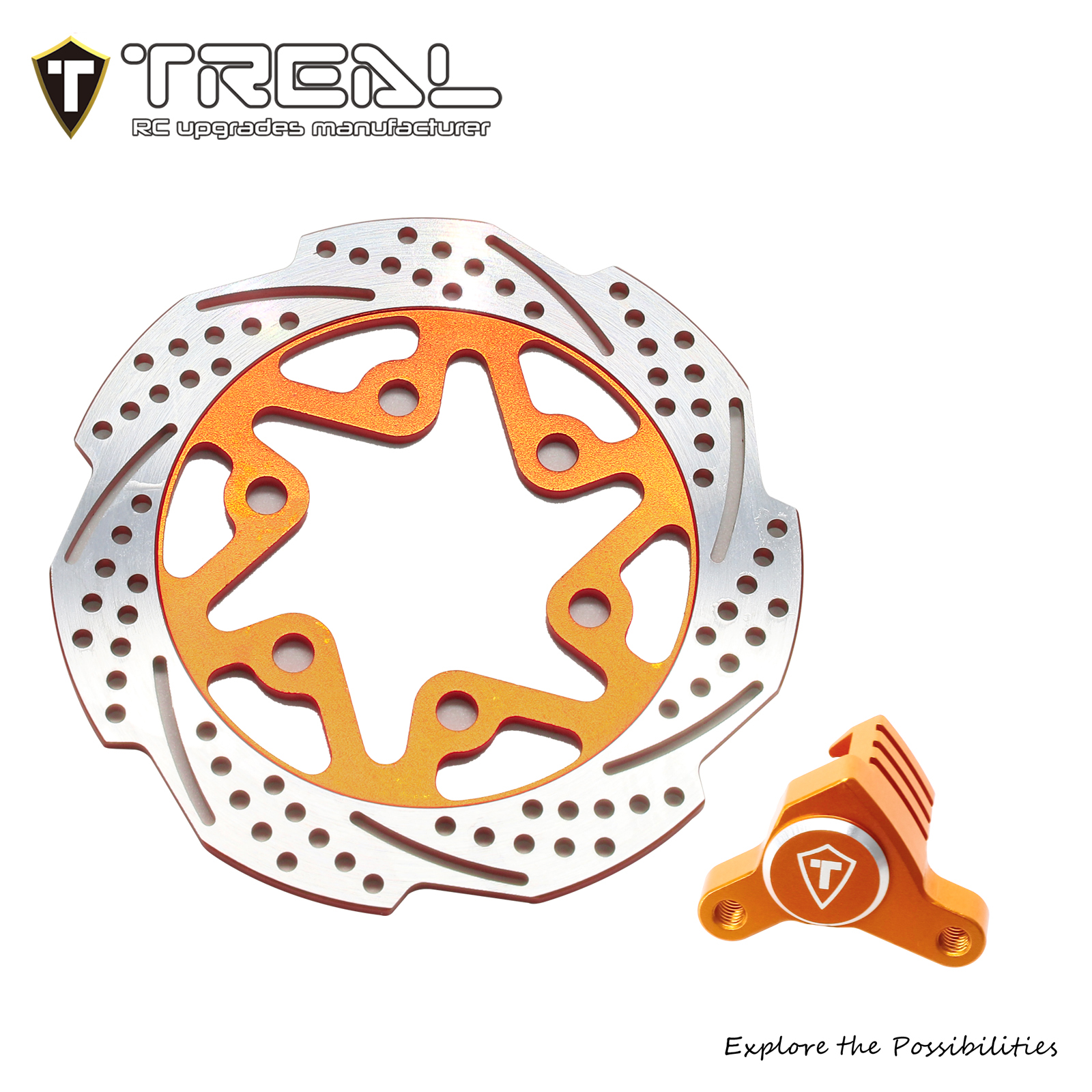 TREAL Aluminum 7075 Rear Brake Disc Caliper for Losi Motorcycle Promoto ...
