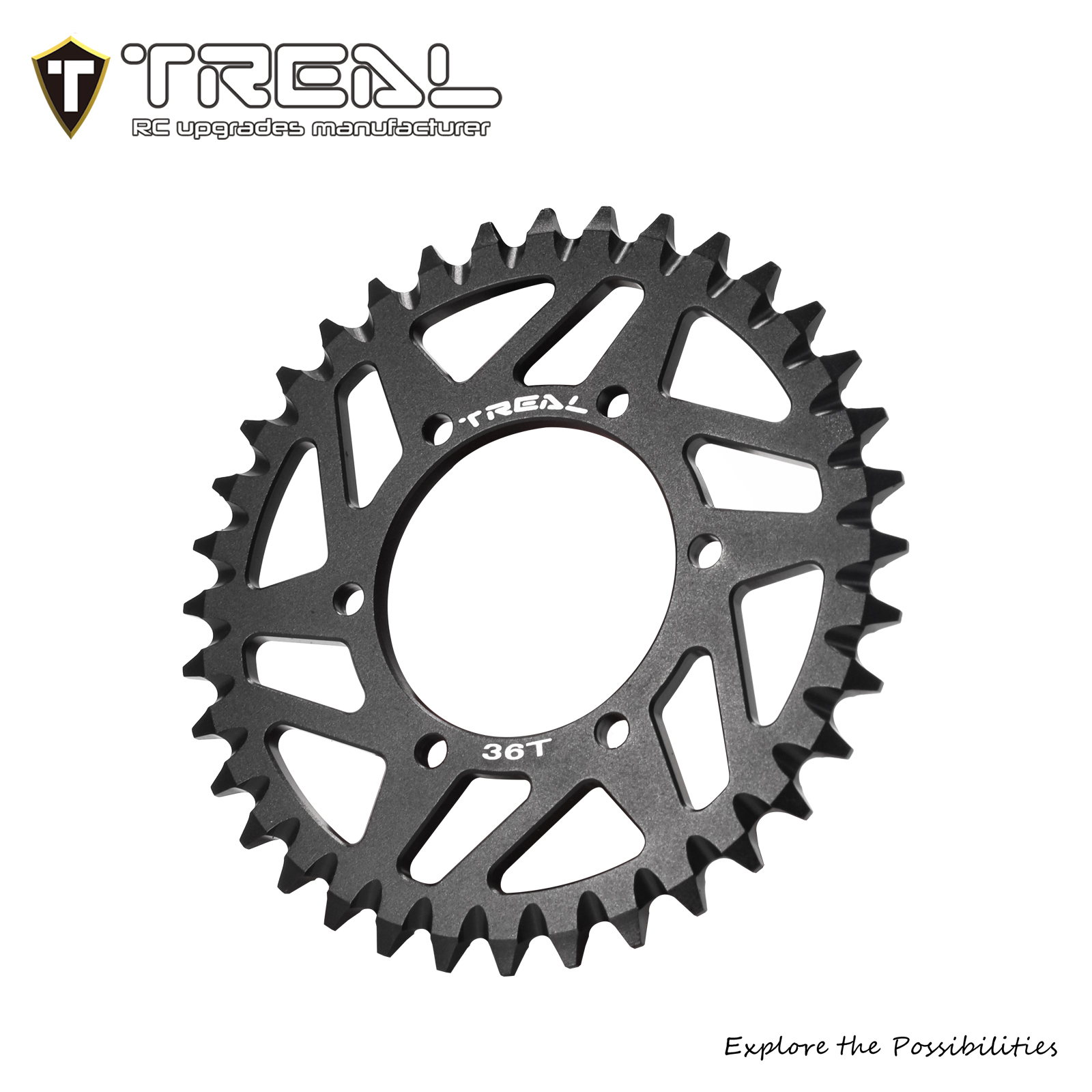 TREAL Promoto-MX Hub Chain Sprocket 36T Aluminum 7075 Upgrades for 1/4 ...